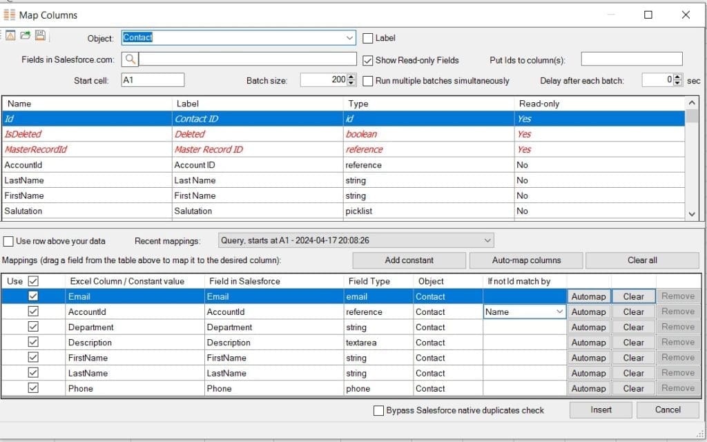 Create New Records in Salesforce from an Excel spreadsheet - Xappex