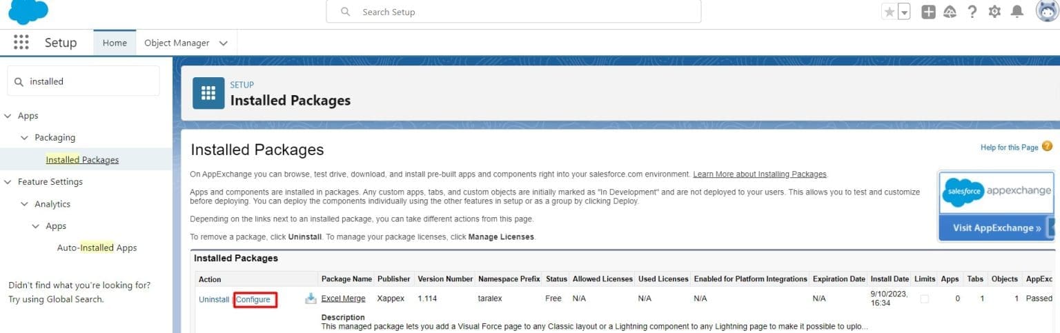 Adding XL-Connector component to Salesforce Classic page layouts - Xappex