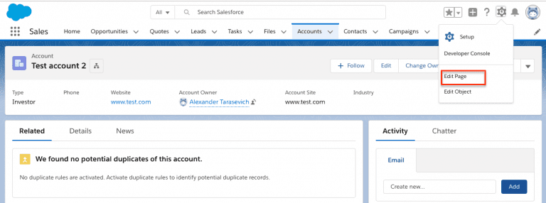 Placing XL-Connector Lightning component on any Lightning page - Xappex
