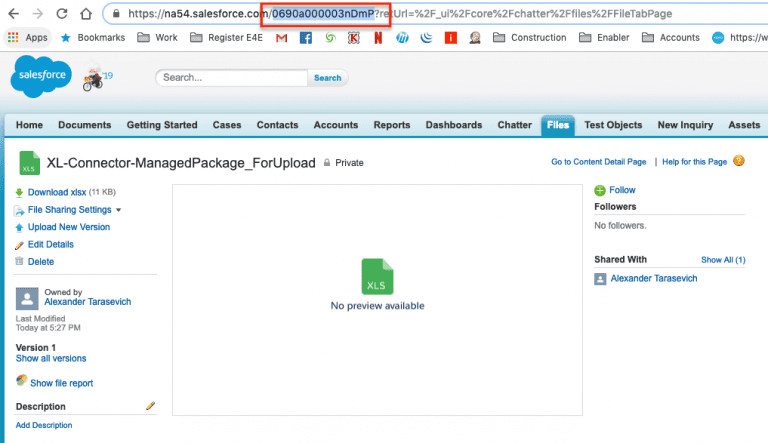 Uploading an XL-Connector template to Salesforce - Xappex