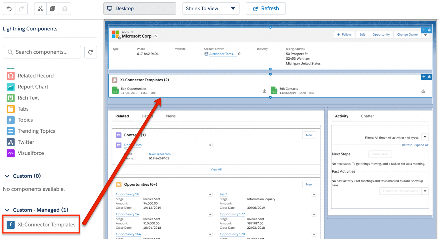 Configuring Mail Merge component on a Lightning page - Xappex