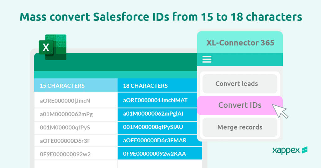 Salesforce 15 to 18 Converter | Convert 15 to 18 Character IDs Easily - Xappex
